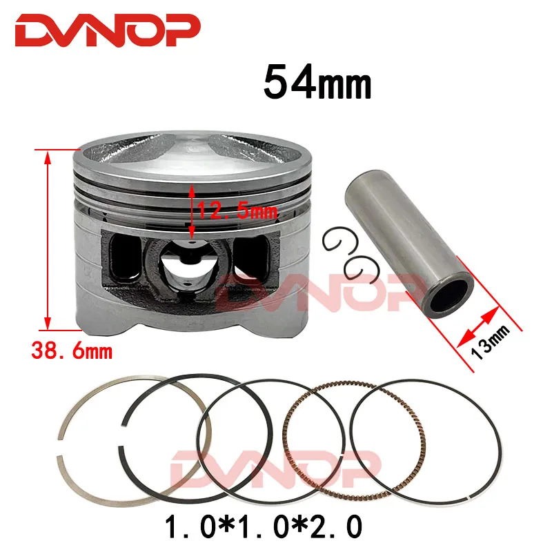 Motorcycle 54mm Big bore Piston Ring for Honda Super Cub 110 NBC110 ...