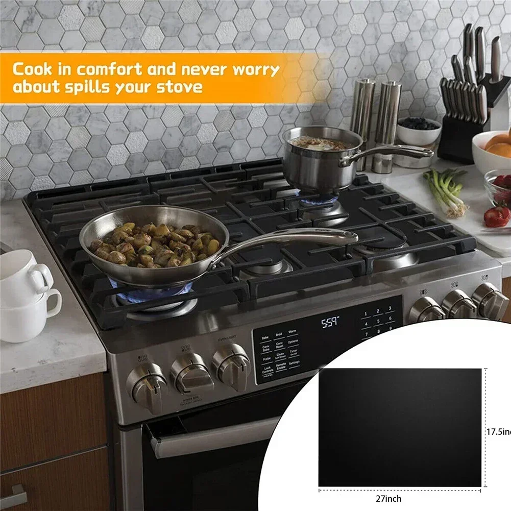 27-17-5inch-Gas-Stove-Pad-Stove-Protectors-Coating-Fiber-Cloth-Clean ...