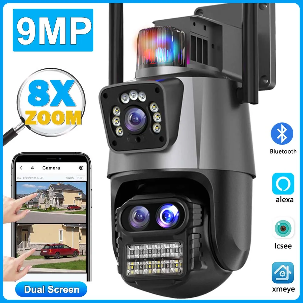 9MP-5K-WiFi-IP-Camera-8X-Optical-Zoom-Security-Protection-Floodlight ...