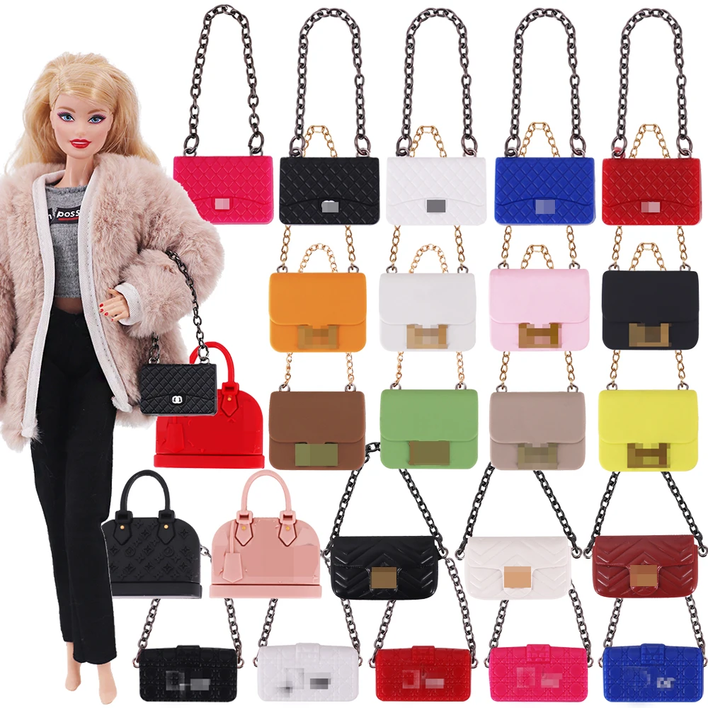 Barbie Doll Handbag for Girls, Clothes Accessories, 1/6 BJD Blyth ...