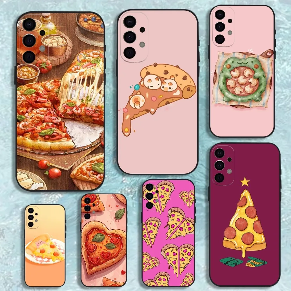 Delicious cartoon pizza Phone Case For Samsung S25,S24,S21,S22,S23,S30 ...