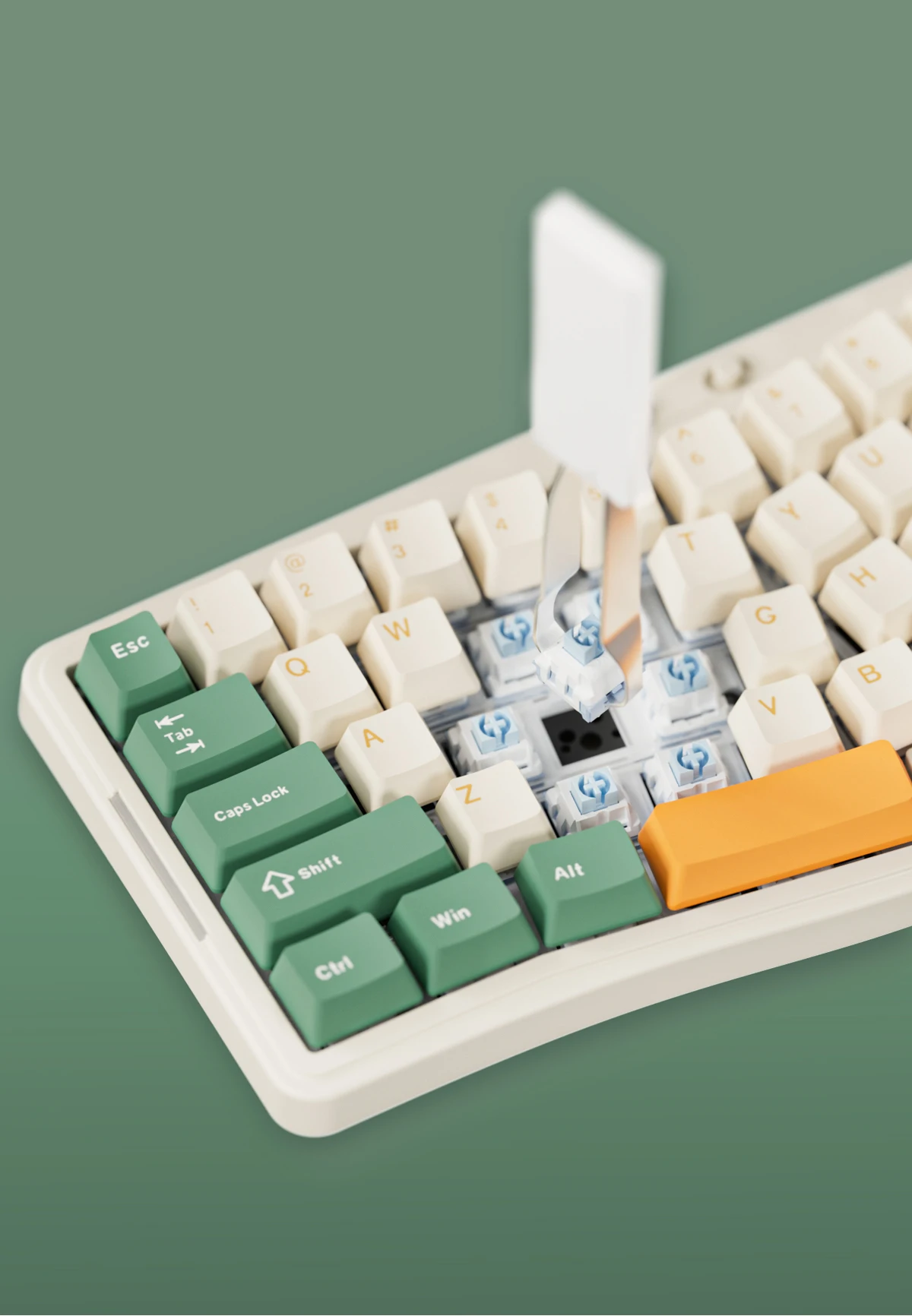 AJAZZ AKS068 Pro Alice Layout Triple-Mode Mechanical Keyboard