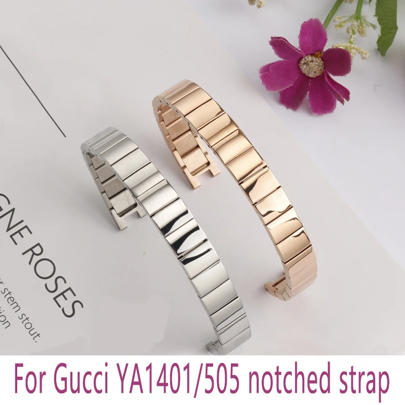 10mm-Bracelet-For-Gucci-G-C-YA141401-YA141501-Notched-Fine-Steel-Watch ...