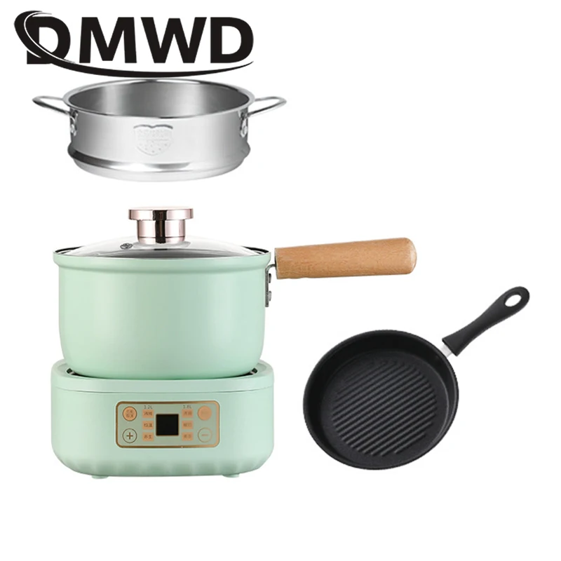 Electric-Skillet-Noodle-Pasta-Cooker-1-8L-Hotpot-Egg-Omelette-Cooking ...