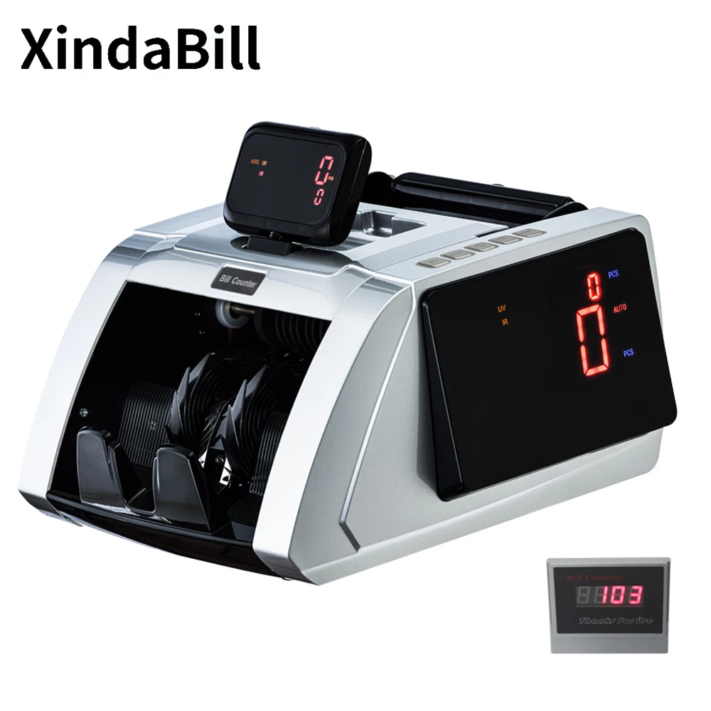 1003 Uv/mg/ir Money Counter Machine Usd Euro Banknotes Cash Detector ...