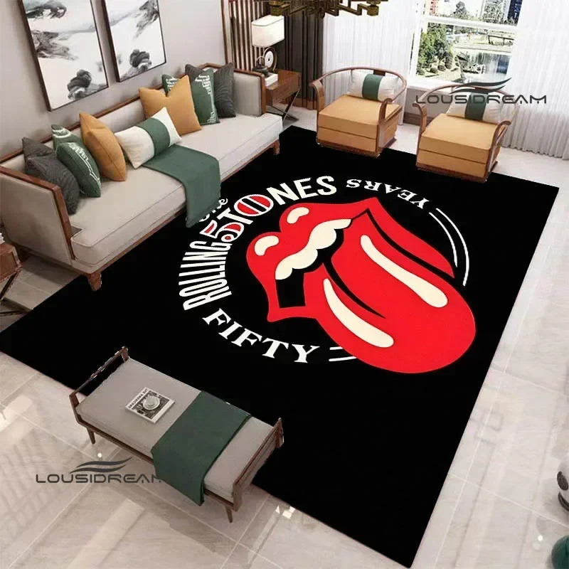 Tapete-retro-impresso-com-banda-de-rock-tapete-antiderrapante-para ...