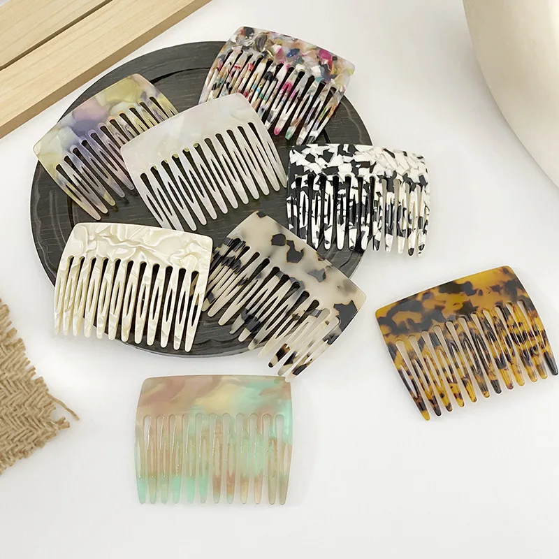 Fashion-Decorative-Comb-Cellulose-Acetate-Wide-Tooth-Comb-Non-Slip ...