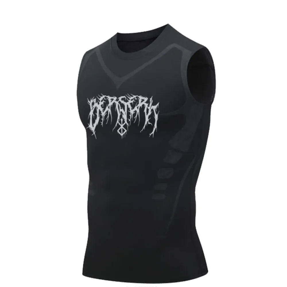 Compression Sleeveless Shirt Men Gym Fitness Basketball Sport Vest ...
