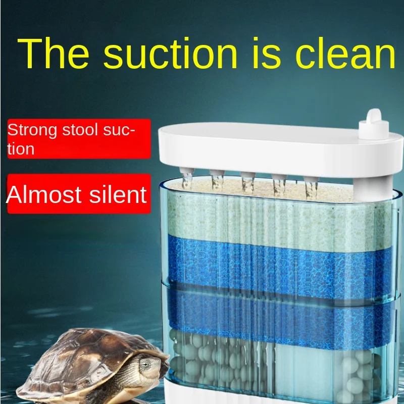 Turtle-Tank-Filter-Low-Water-Level-Filter-Tortoise-Feeding-Water ...