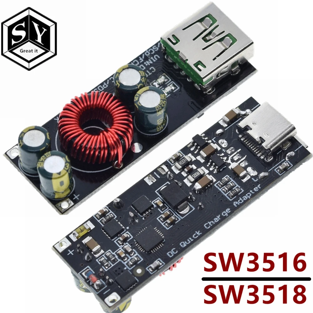 Qc4.0 Qc3.0 Usb Type-c Mobile Phone Quick Charge Adapter 6 -35v Step ...