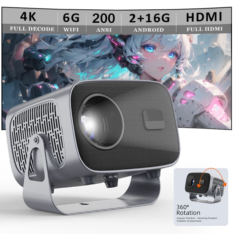 A10-Projector-with-Cleaning-Cloth-Android-11-Dual-WIFI-BT5-0-Portable ...