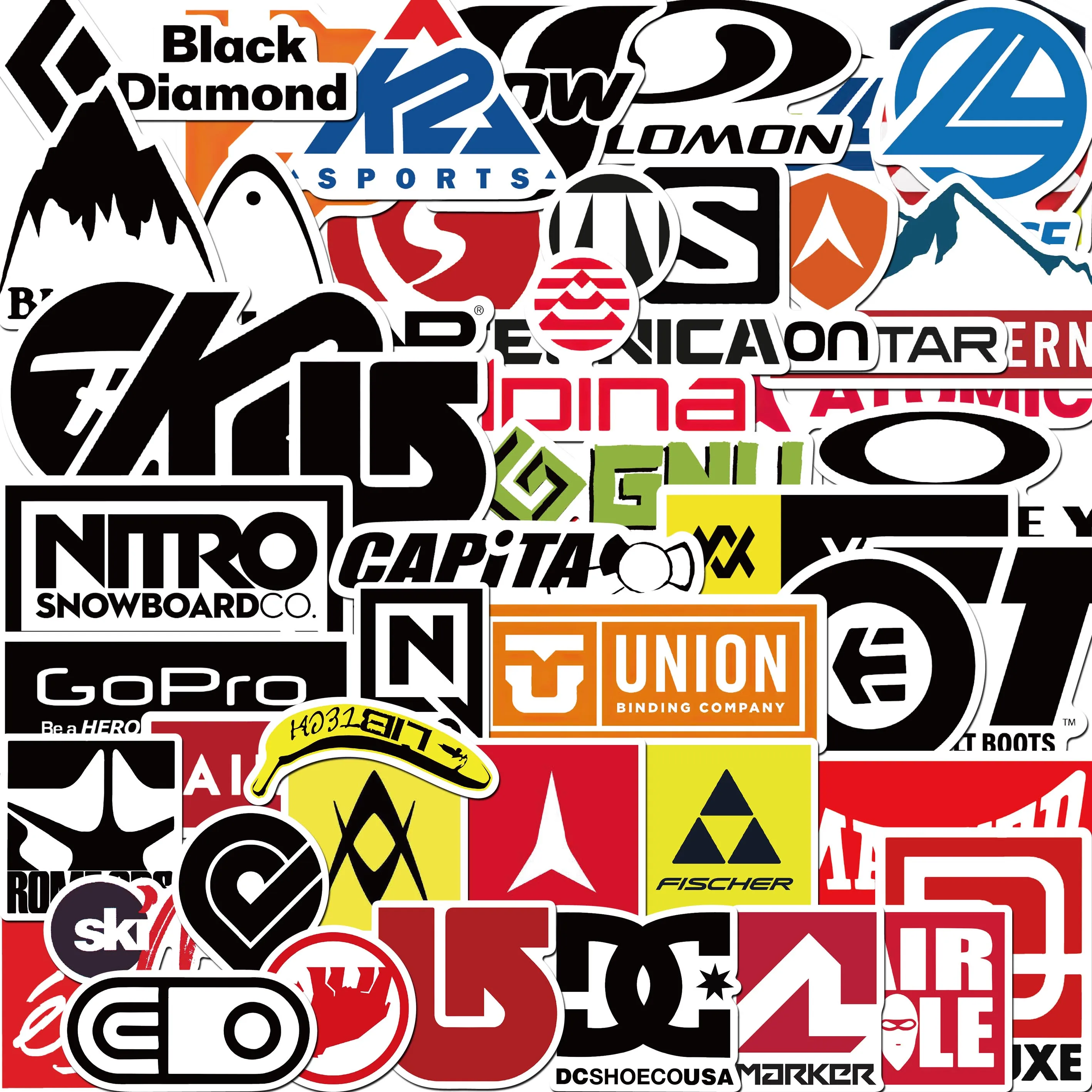 10/50pcs Korean outdoors cool brand Laptop Bicycle Guitar Skateboard ...