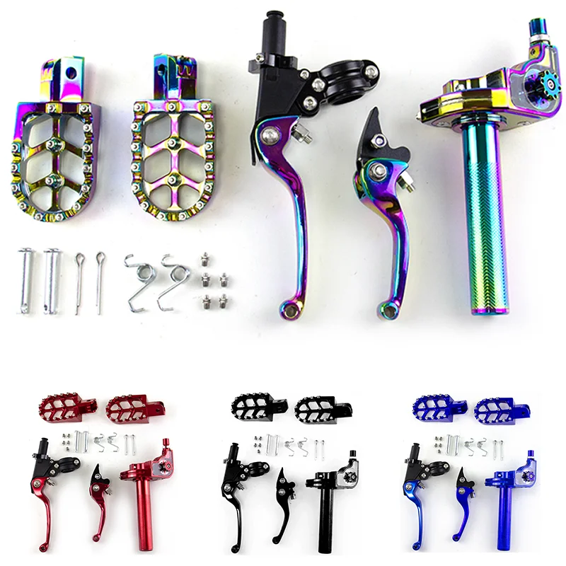 Motorcycle-22mm-Accelerator-Throttle-Twist-Grips-Handlebar-Dirt-Pit-Bike-Clutch-Brake-Handle ...