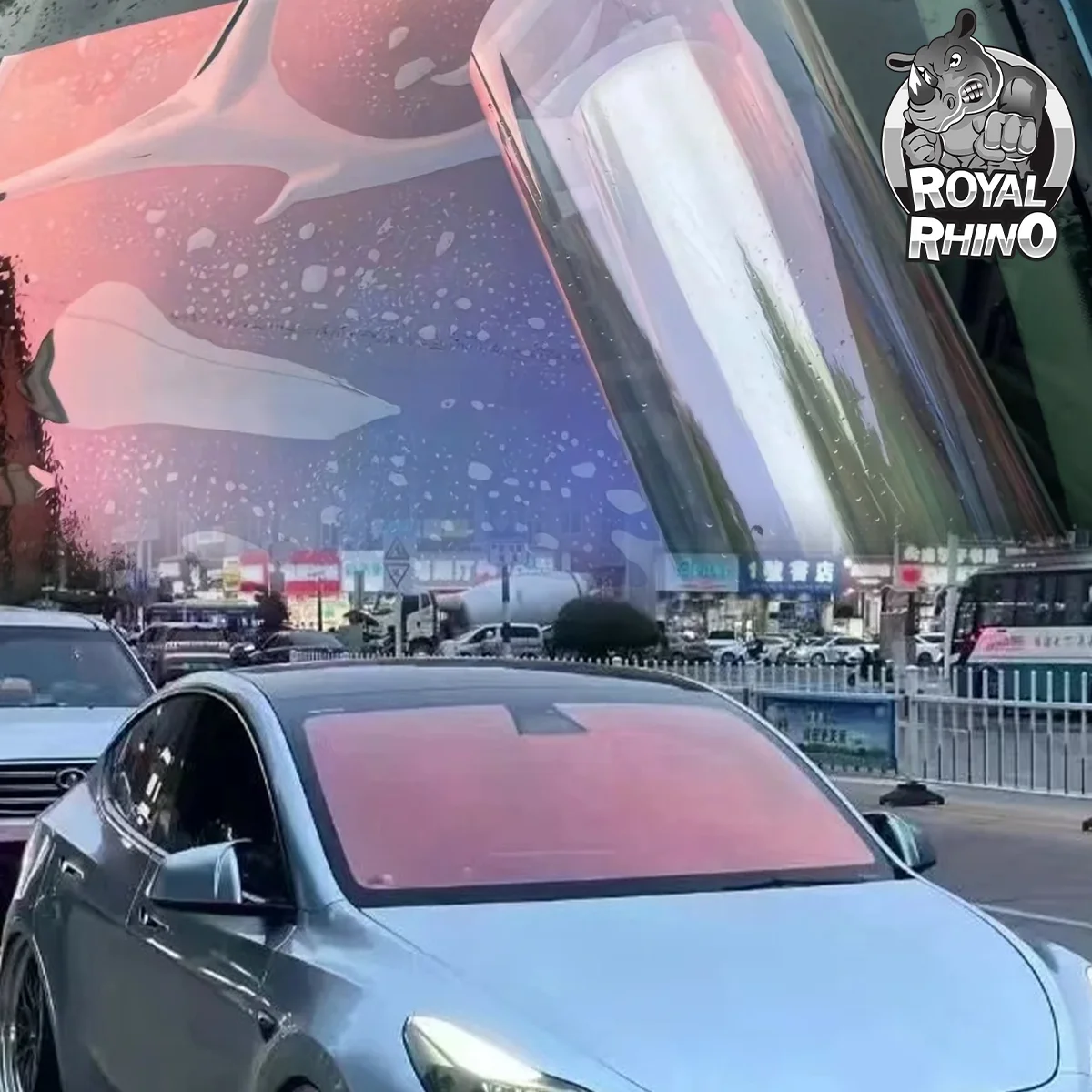 VLT-78-Red-Chameleon-Film-Car-Front-Windshield-Tint-Foil-High-Heat ...