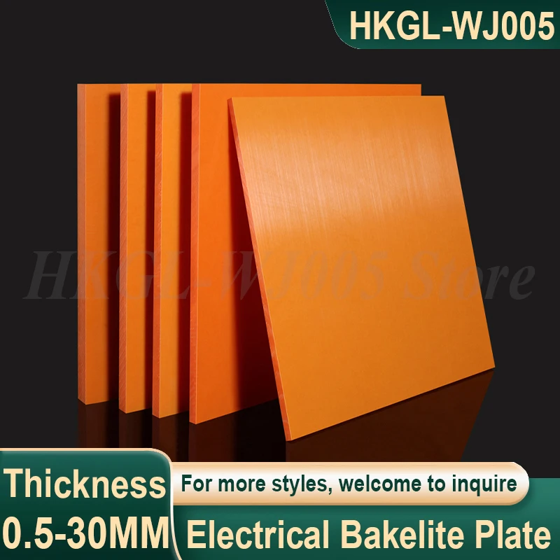 Thick 0.5-30mm Orange Red Electrical Bakelite Plate Insulated Board ...