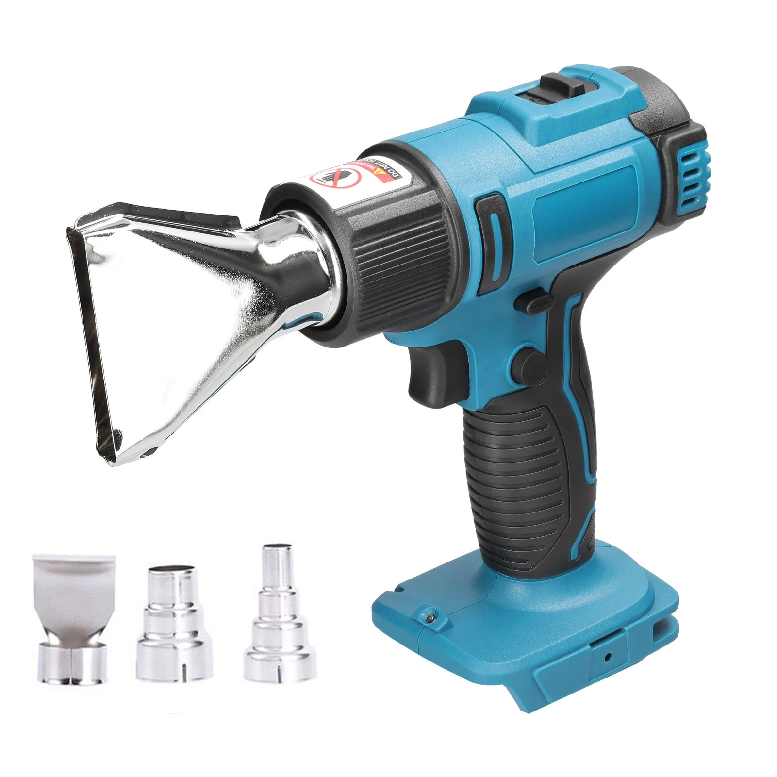 Cordless Handheld Hot Air Gun Temperatures Adjustable With 2 Nozzles ...