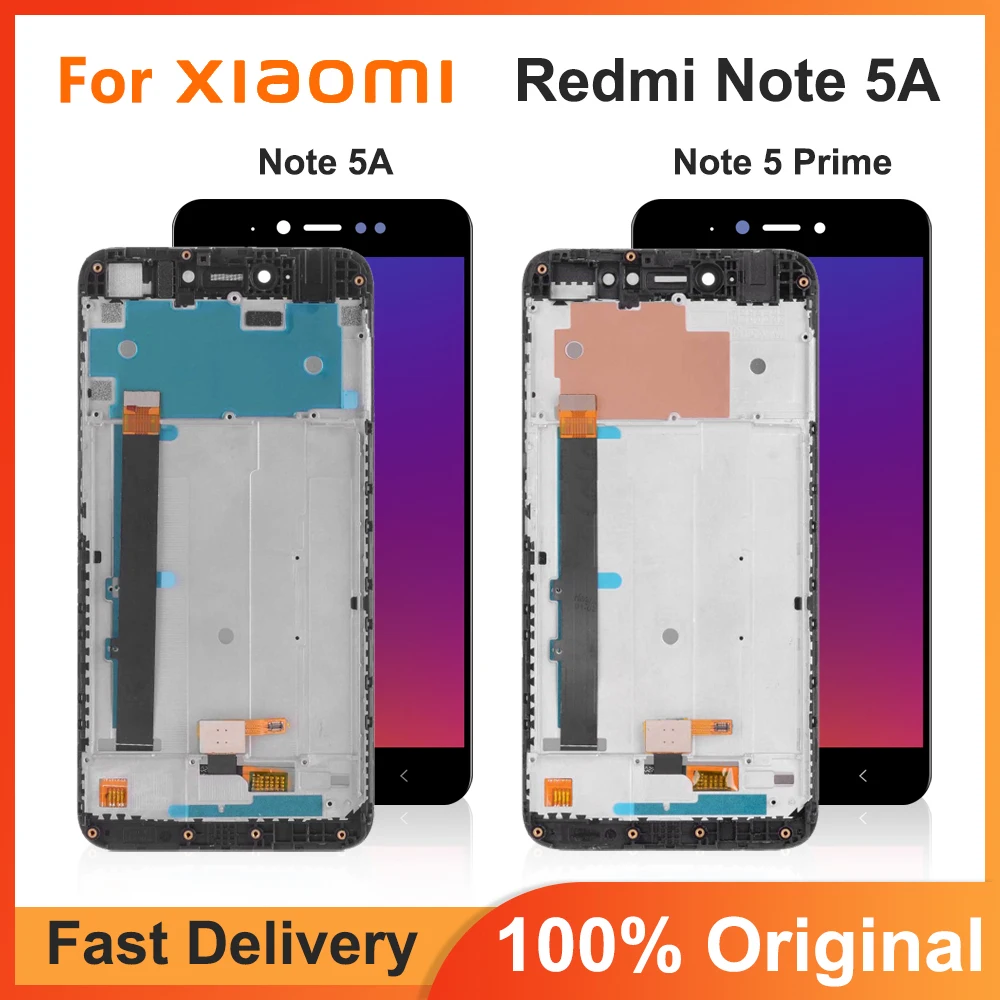 100% New Display For Xiaomi Redmi Note 5a / Note 5a Prime Lcd Touch ...