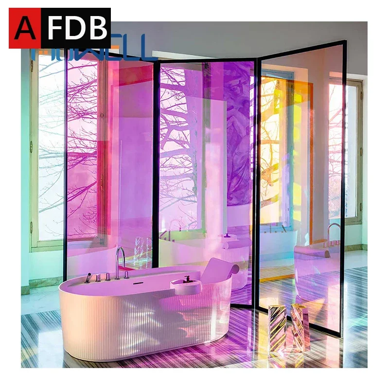 Rainbow-Color-Dichroic-Window-Film-for-Home-Decoration-Self-Adhesive ...