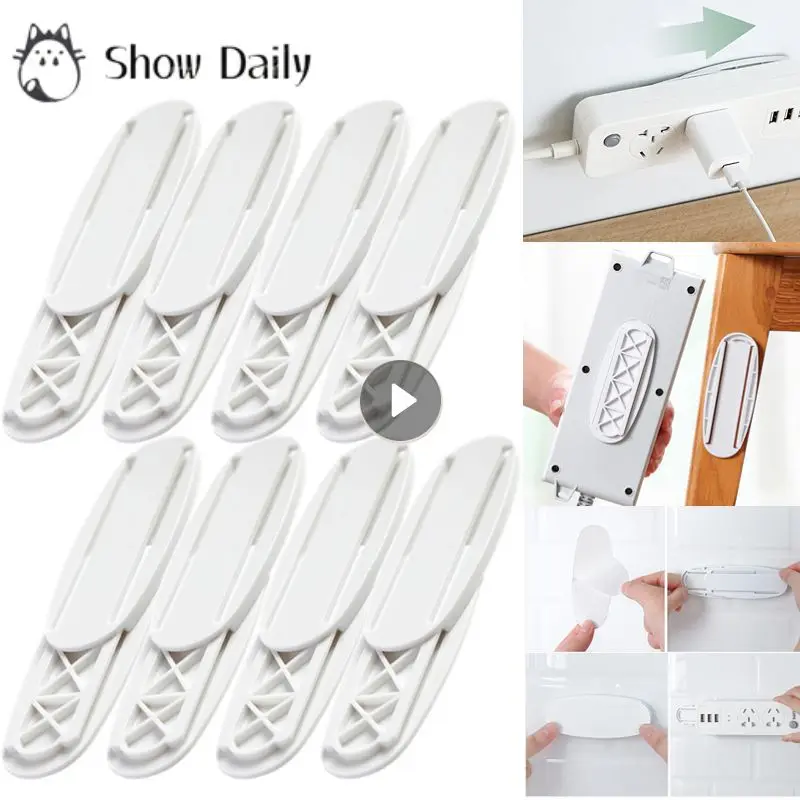 1-3-5pcs-Wall-Mounted-Sticker-Punch-Free-Plug-Power-Outlet-Holder ...