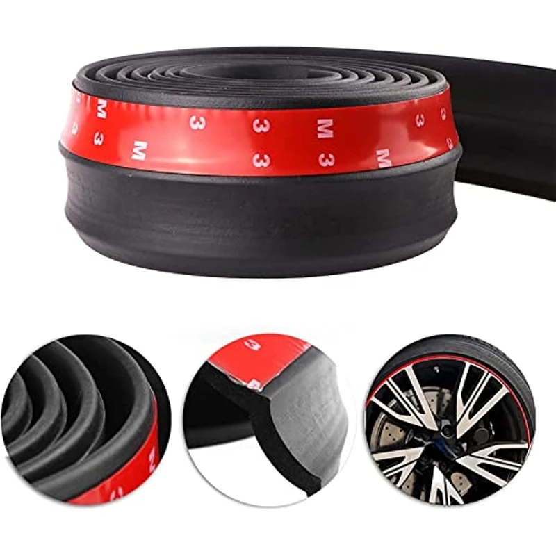 Car Front Bumper Protector Front Bumper Rubber Lip Splitter Body ...