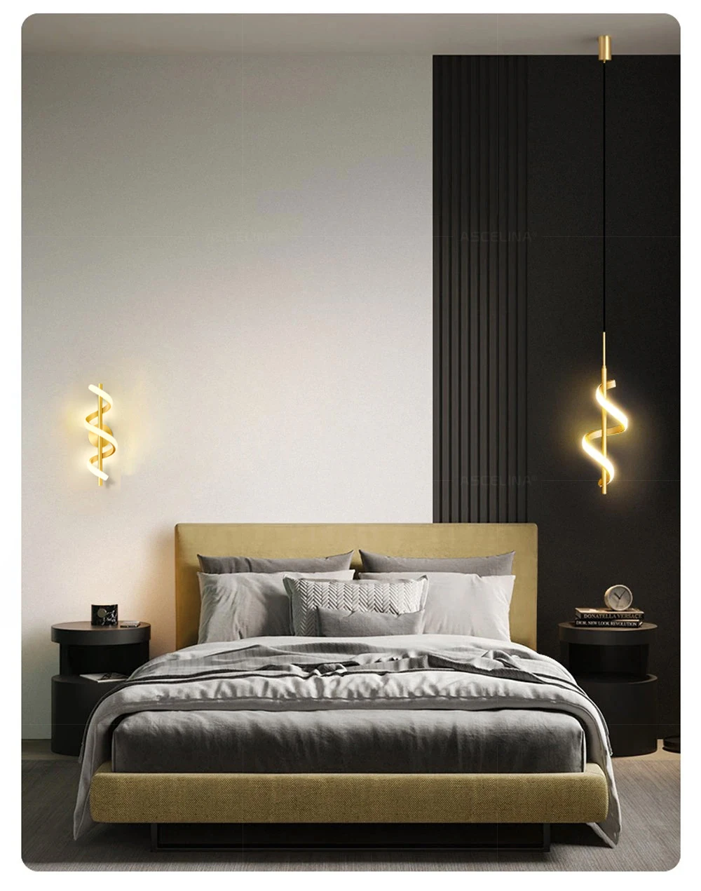 Modern Curved LED Wall Light - Lofti.City