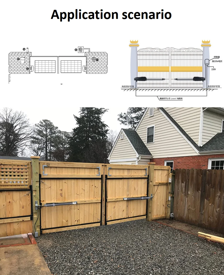 Motorized Sliding Gate Wood