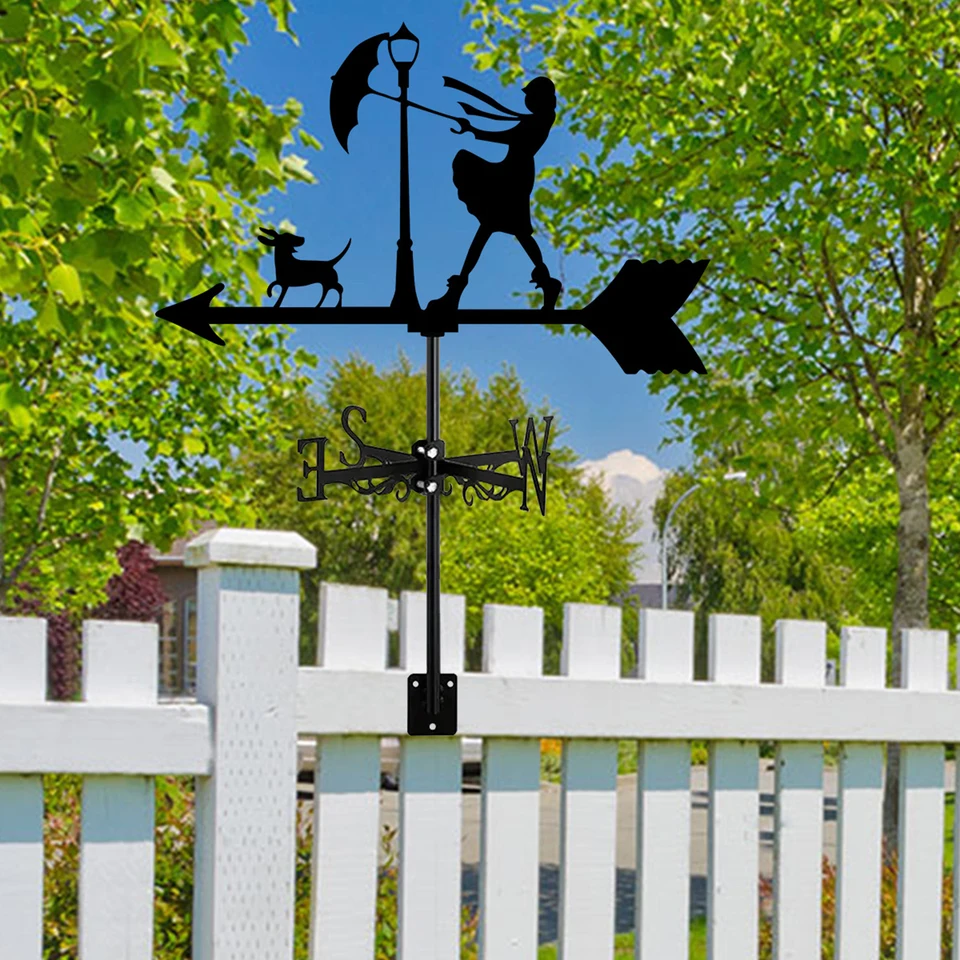 Wind Vane Metal Plow Horse Wind Indicator Weathervane Silhouette Art ...