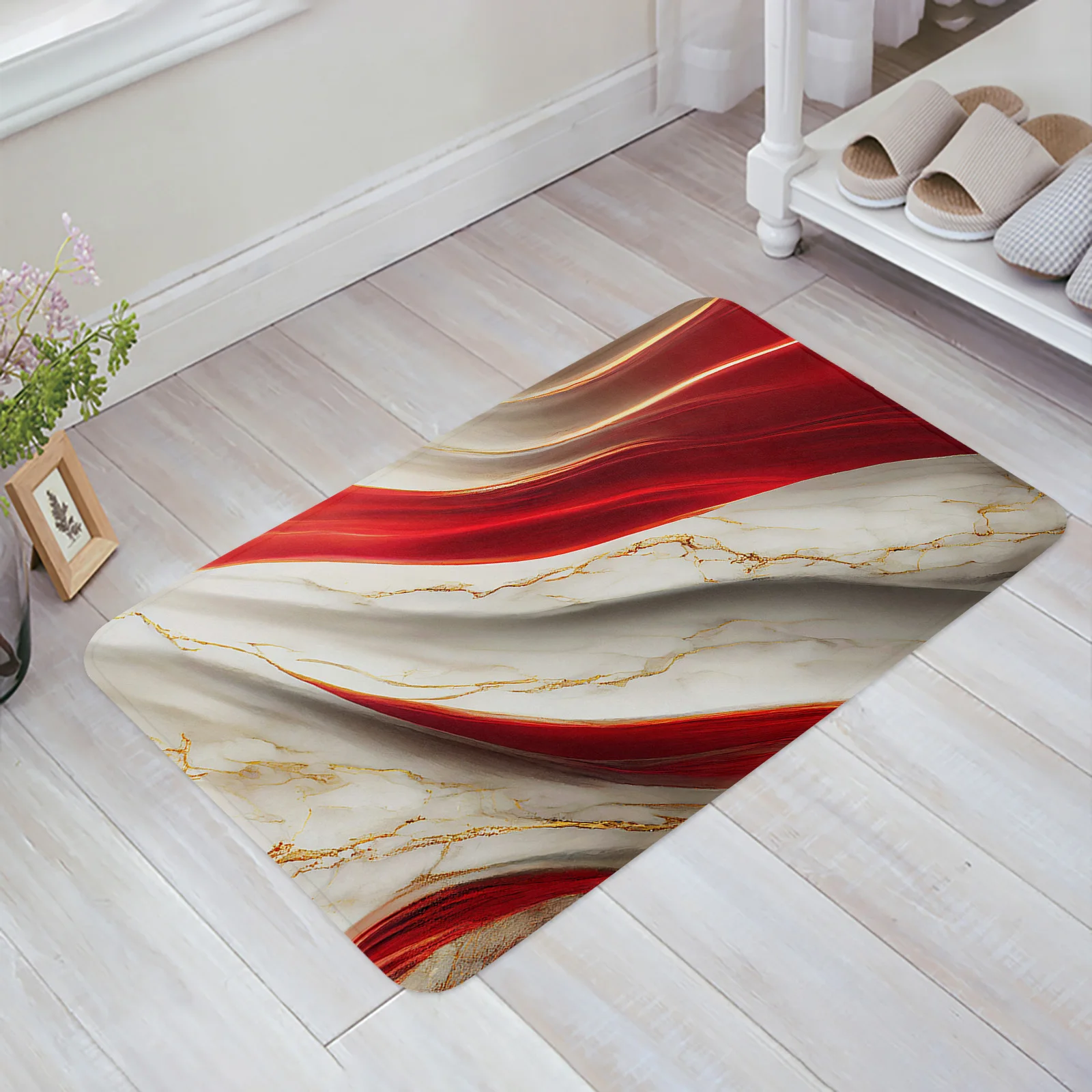 Marble-Texture-Red-Home-Doormat-Decoration-Flannel-Soft-Living-Room ...