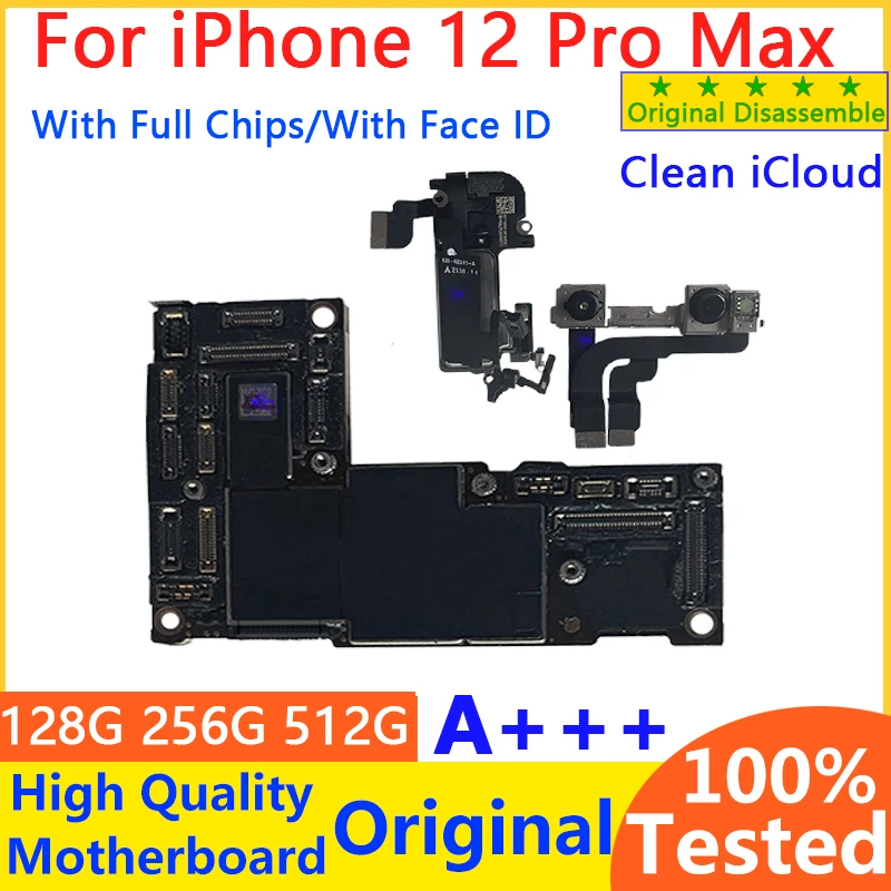 Original-Motherboard-For-iPhone-12-pro-max-Mainboard-With-Face-ID ...