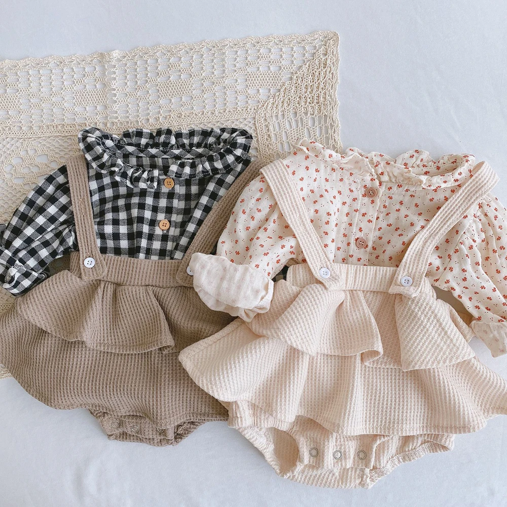 New Baby Girl Clothes 0 to 3 6 9 12 18 24 Months Cotton Set Long Sleeve ...