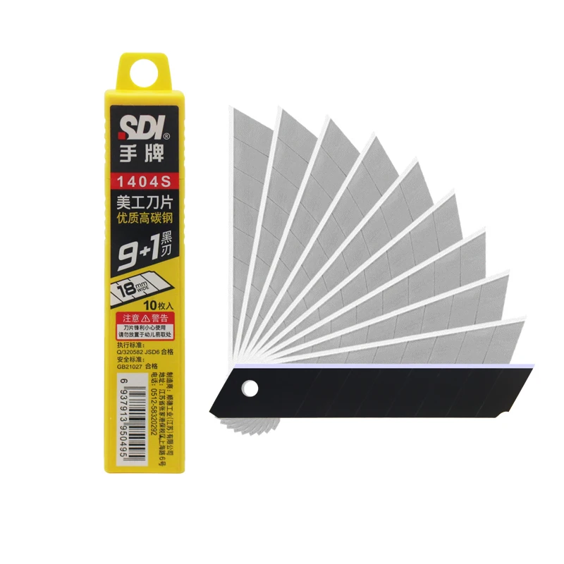 10pcs Sdi 1404s 18mm High-carbon Steel Spare Blades For Utility Blades,made In Tanwan - Knife ...