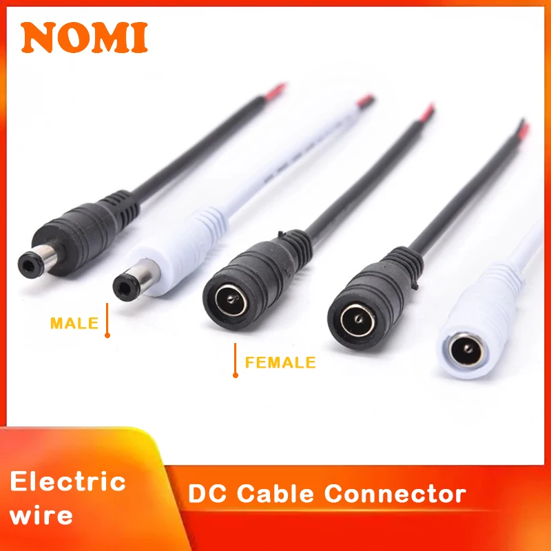 5-10-Pieces-5-5x2-1-Plug-Black-and-White-DC-Male-or-Female-Cable ...