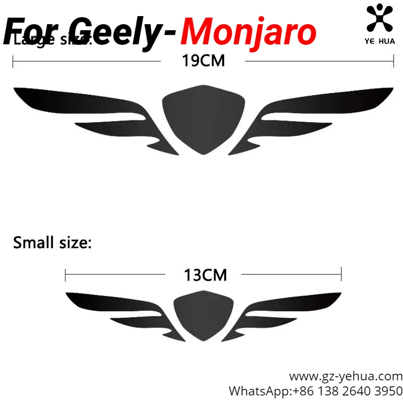 For-GEELY-Manjaro-2022-2023-Xingyue-L-Car-Wing-Decoration-Sticker-Front ...