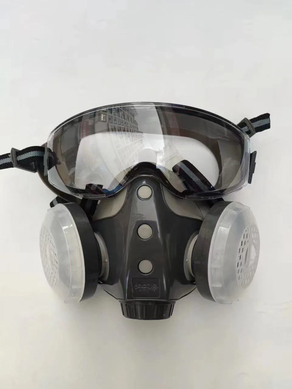 Half-face-Dust-Mask-Artificial-Respirator-Integrated-With-Goggles-Face ...