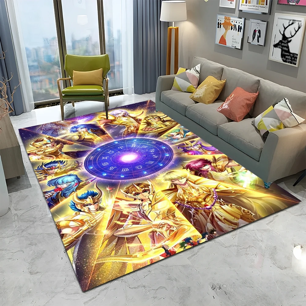 Retro-Saint-Seiya-Anime-Cartoon-Carpet-Rug-for-Home-Living-Room-Bedroom ...