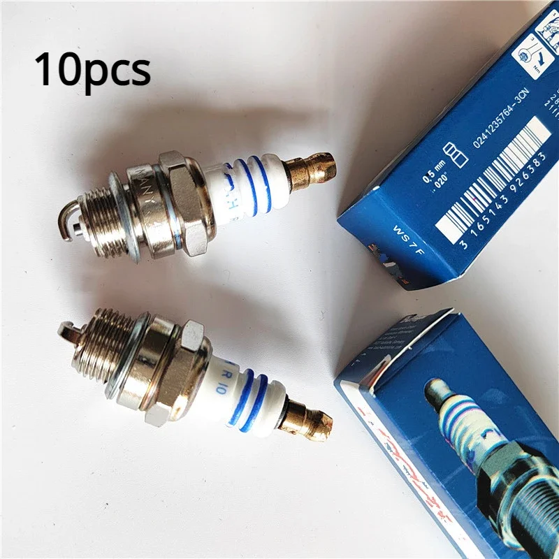 10pcs Grass trimmer Spark plug for Bosch Stihl Makita Robin cutter ...