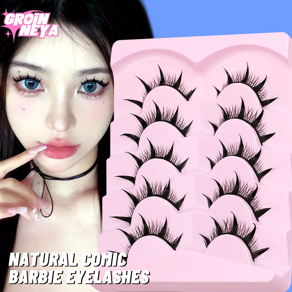 GROINNEYA-New-Manga-Lashes-Soft-Natural-Eyelashes-Devil-eyelashes-Manga ...