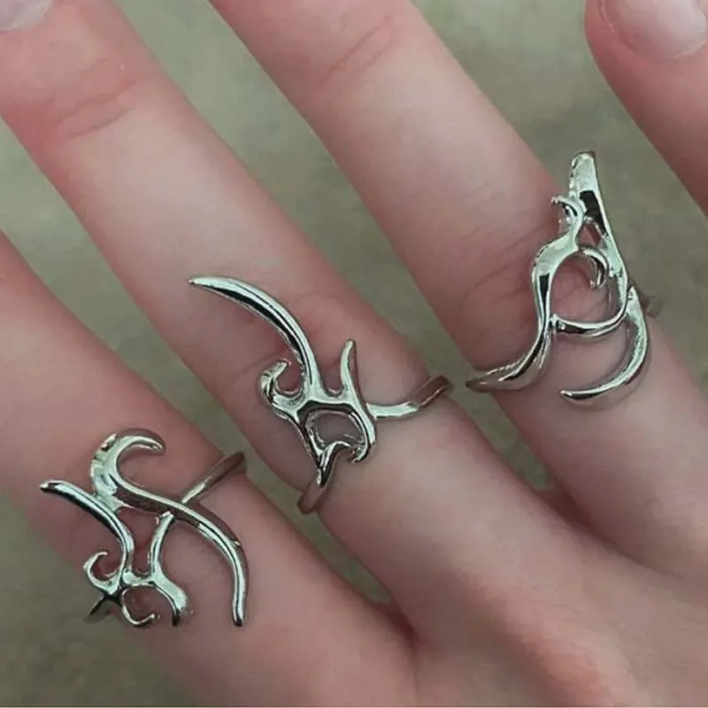 3Pcs-Geometry-Fingertip-Rings-for-Women-Irregular-Opening-Finger-Rings ...