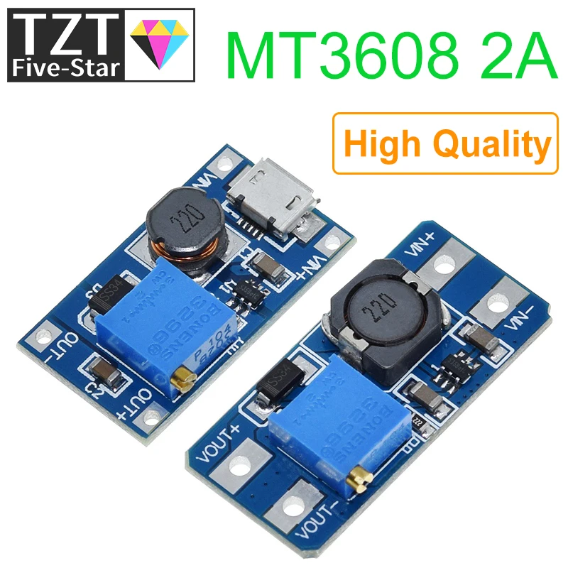 TZT MT3608 DC DC Step Up Converter Booster Power Supply Module Boost ...