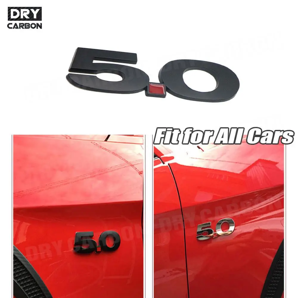 5.0 Emblem Universal Badge Logo Sticker Trim for Ford Mustang 2015 2016 ...