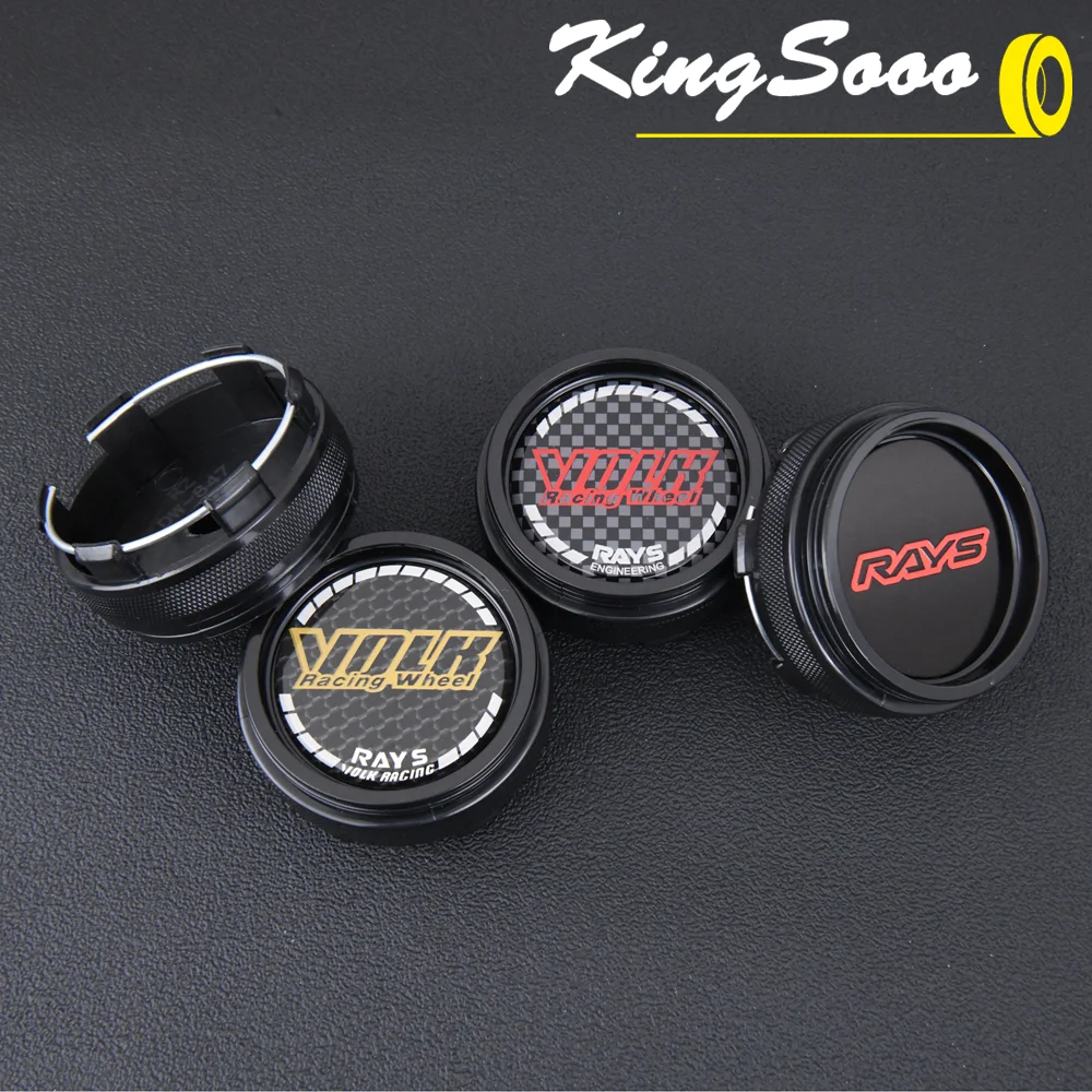 4PCS-JDM-Sport-Rim-Cap-Clip-62mm-VOLK-RAYS-Emblem-Sticker-Wheel-Center ...