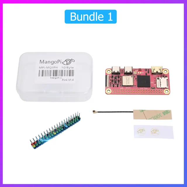 MangoPi MQ-Pro D1 bord RISC-V SBC 512MB/1GB RAM mit WiFi/BT als ...