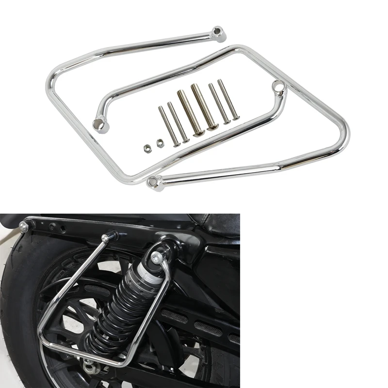 Motorcycle Saddlebag Support Brackets For Harley Sportster XL883 XL1200 ...