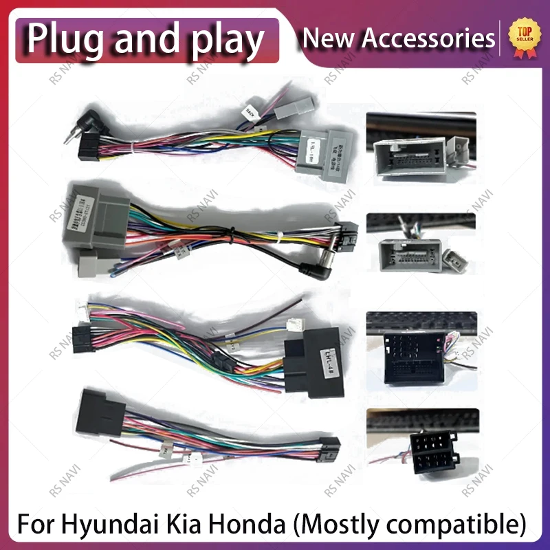 Android-BT-Multimedia-2-din-carradio-cable-for-Hyundai-Kia-Honda-Fit ...