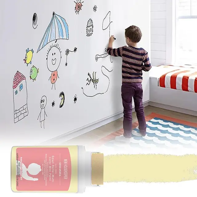 Sérülés A Fali Javító Kefe Kis Hengeres Latex Falfesték -Kefe Kezelés ...