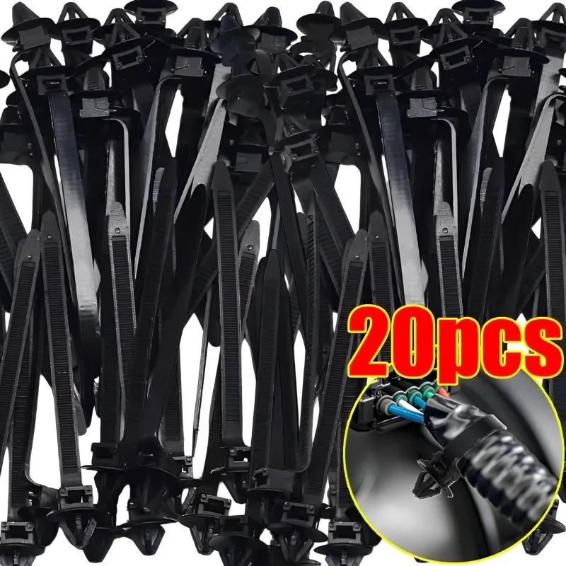 Nylon Cable Tie Car Wiring Harness Fastener Wrap Clips Cars Mount Wire ...