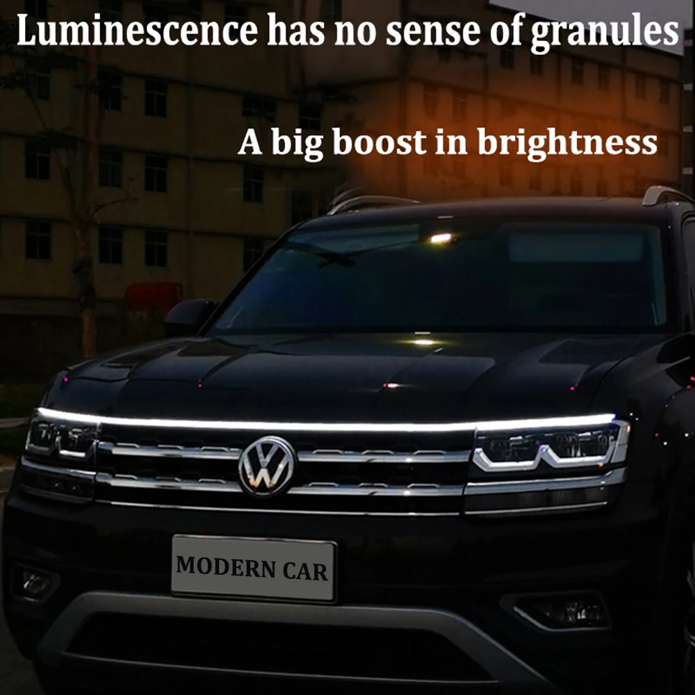 Dynamic-Led-Car-Hood-Lights-Strip-Universal-Engine-Hood-Guide ...