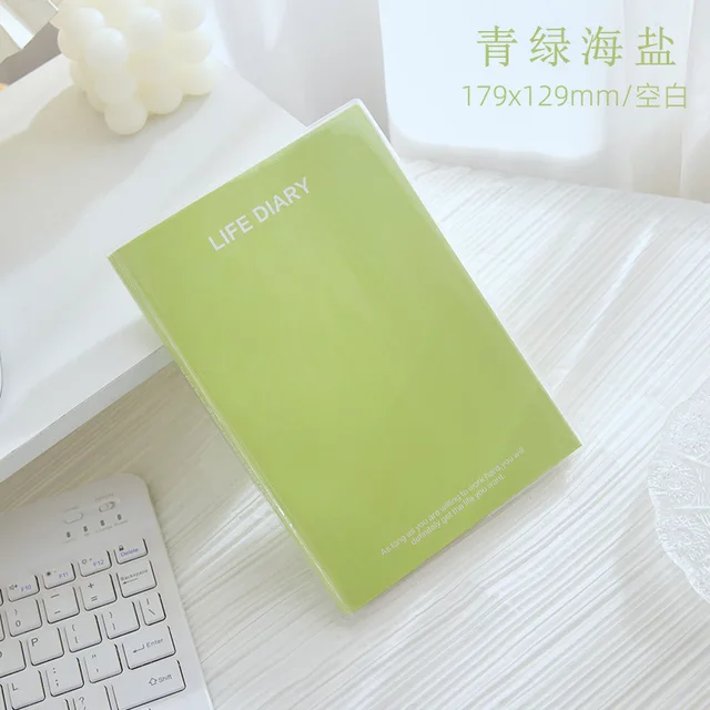 Notebook Gum Cover Simple Grid Notepad Cream Colour Journals Diary ...