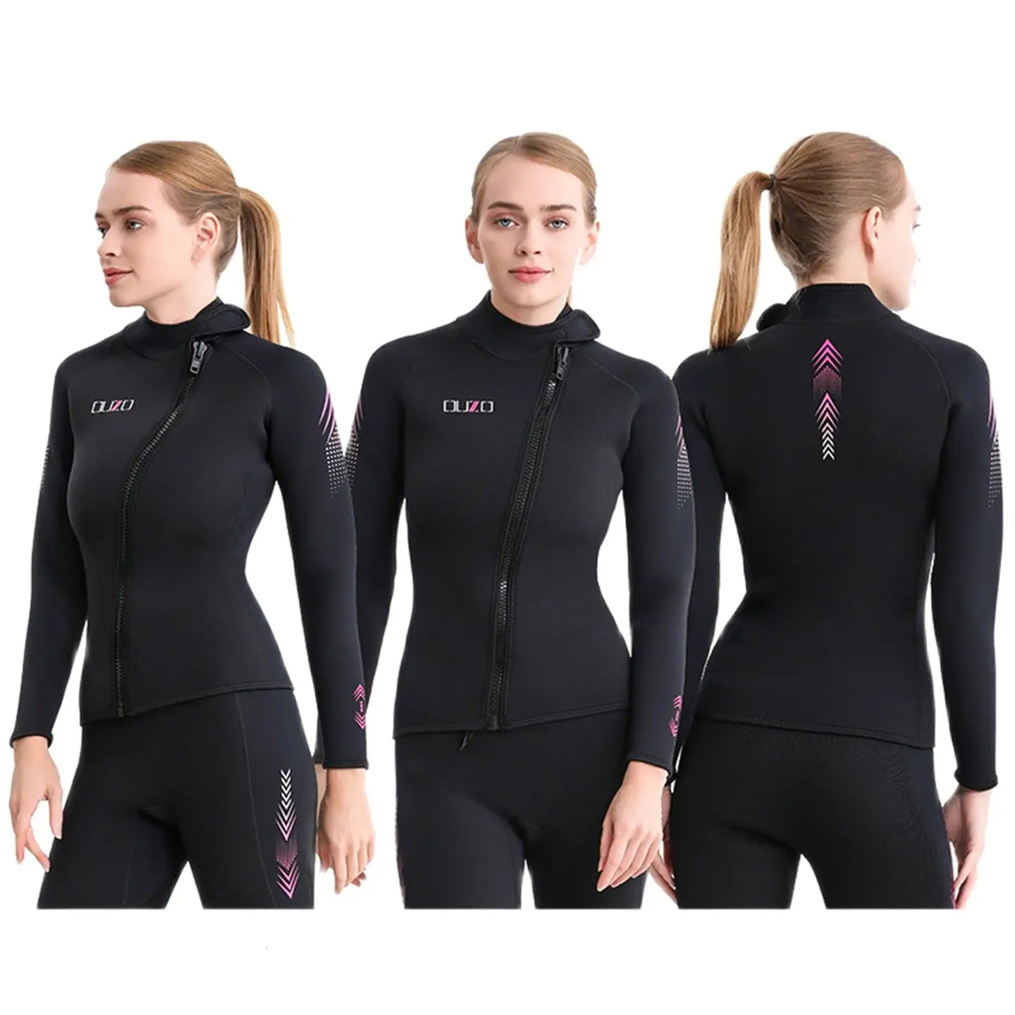 Winter Men Women 3MM Neoprene Scuba Diving Top Jacket And Pants Two ...