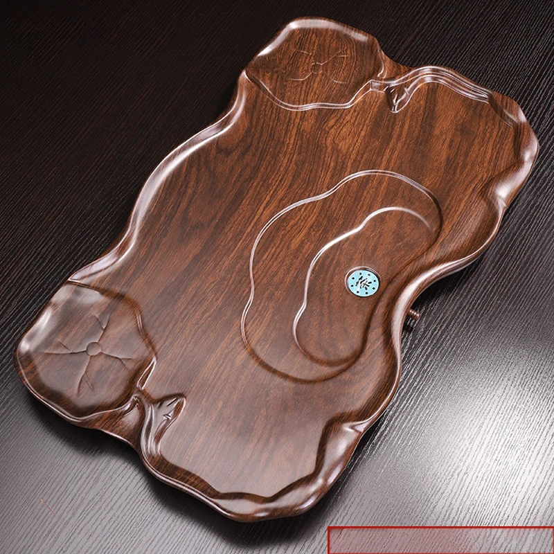 Large-Rectangular-Wooden-Tray-Black-Vintage-Luxury-Japanese-Serving ...